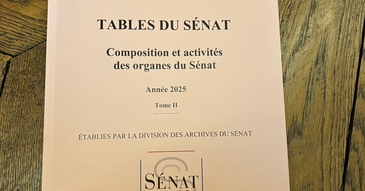 Publication du volume Composition et activités des organes du Sénat ...